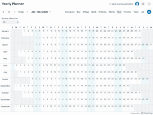 Free Printable 2025 Yearly Calendar With Date Boxes - Printable 2026 ...